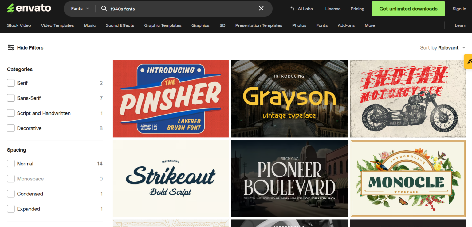 1940s Fonts: Best 40s Style Typography