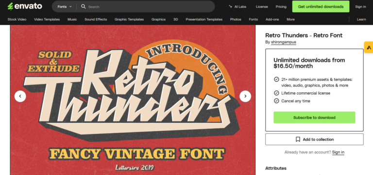 1950s Fonts: Best 50s Retro Styles for Designers